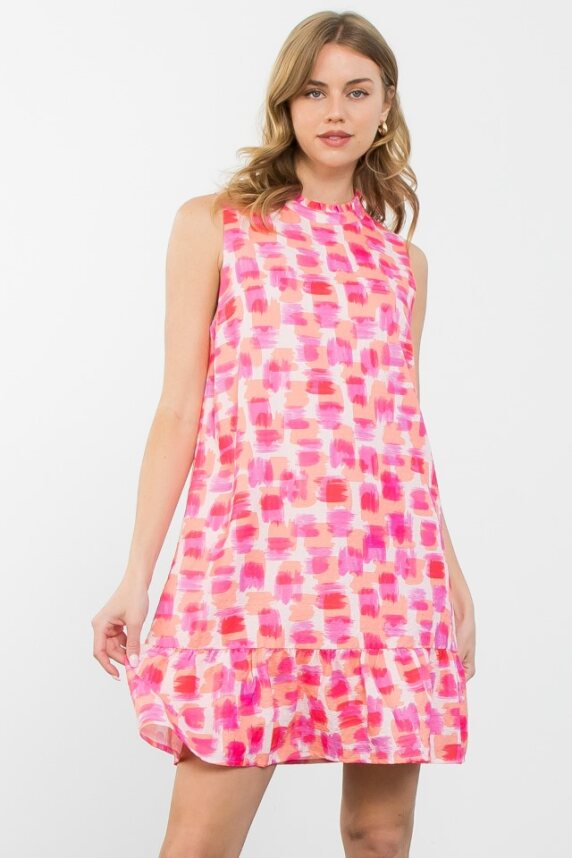 Kinsley Shift Dress - Tangerine, Neon Shocking Pink, Light Violet ...